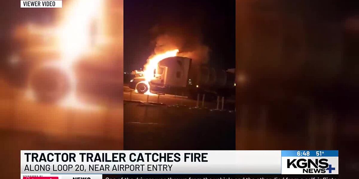 Tractor trailer fire halts Loop 20 traffic near Laredo airport Tractor trailer fire halts Loop 20 traffic near Laredo airport